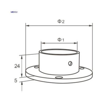 Wall mount flange